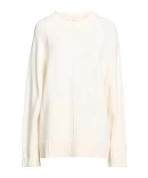 Max Mara Mediumweight Wool Knit Sweater - White