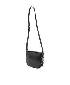 VIVIENNE WESTWOOD Orb-plaque Crinkled-finish Shoulder Bag