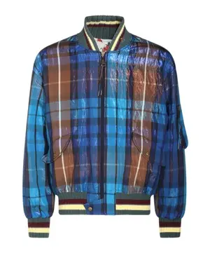 VIVIENNE WESTWOOD Check Patterned Zipped Jacket - Blue