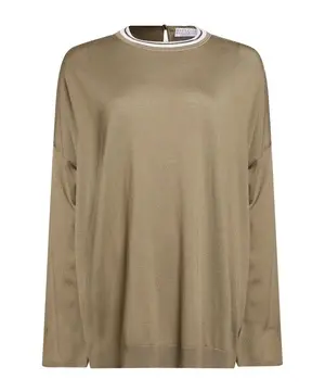 Brunello Cucinelli Solid Color Jumpers - Green