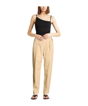 Max Mara Solid Twill Tapered Trousers