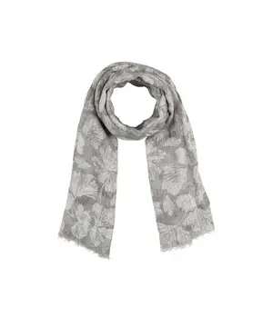 Brunello Cucinelli Floral Print Sheer Scarves - Grey
