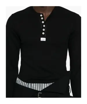 MAGLIANO Long-sleeve Button-front T-shirt