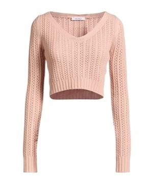 Max Mara Solid-color V-neck Knitted Sweater