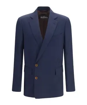 VIVIENNE WESTWOOD Single-breasted Blazer - Navy Blue