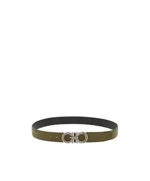 FERRAGAMO Reversible And Adjustable Gancini Belt