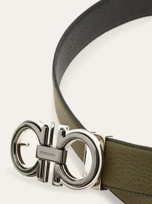 FERRAGAMO Reversible And Adjustable Gancini Belt