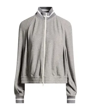 Brunello Cucinelli Two-tone Metallic Knitted Zip Jumper