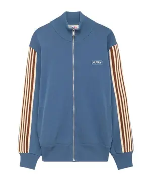 AUTRY Logo Patch Zipped Jacket