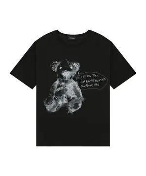 We11Done Short Sleeve Crewneck T-shirt - Black