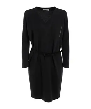 Fabiana Filippi V Neck Day Dresses