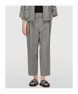 Fabiana Filippi Tapered-leg Checked Trousers