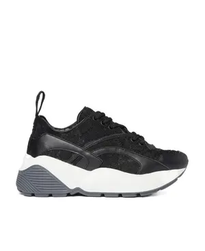 Stella McCartney Eclypse Flower Lace-up Sneakers - Black