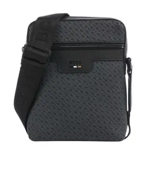 Hugo Boss Monogram-pattern Zip-fastening Messenger Bag