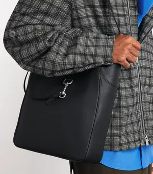 SYSTEM Leather Anchor Shoulder Bag