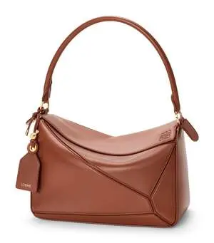 Loewe Medium Leather Featherlight Puzzle Top-handle Bag