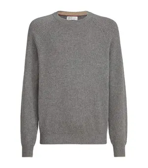 Brunello Cucinelli Cashmere Ribbed Sweater
