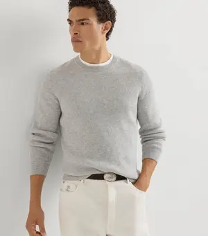 Brunello Cucinelli Cashmere English Rib Sweater