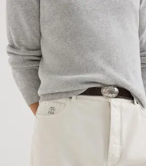 Brunello Cucinelli Cashmere English Rib Sweater