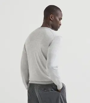 Brunello Cucinelli Cashmere-silk V-neck Sweater