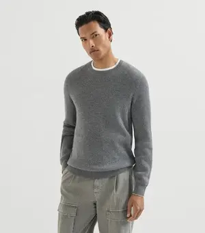 Brunello Cucinelli Cashmere English Rib Sweater