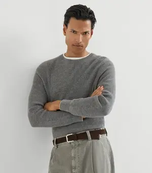 Brunello Cucinelli Cashmere English Rib Sweater
