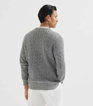 Brunello Cucinelli Cashmere Vanisé Cable-knit Sweater
