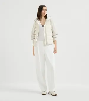 Brunello Cucinelli Monili Long-sleeve V-neck T-shirt