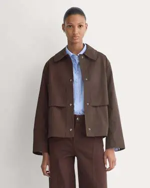 Everlane Organic Cotton Twill Field Jacket - Coffee Bean
