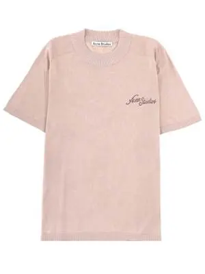 Acne Studios T-shirt With Logo - Pink