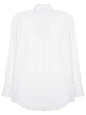 TOTEME Cotton And Linen Oversized Shirt - White