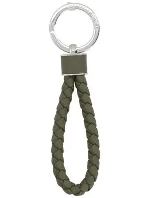 Bottega Veneta Woven Leather Keychain - Green