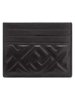 Fendi Card Holder Ff Diamonds - Black