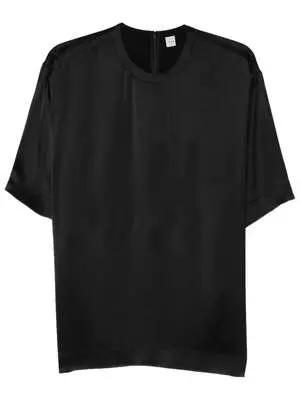 TOTEME Satin T-shirt - Black