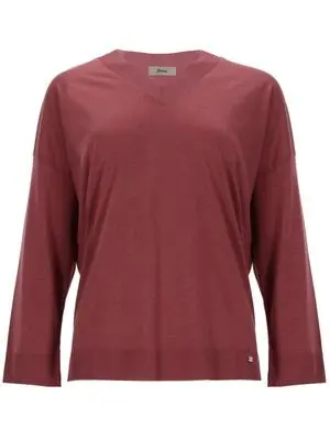 Herno Glam Knit Effect Pullover - Red