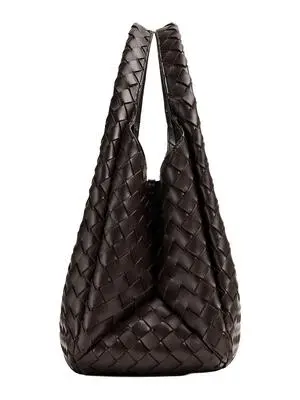 Bottega Veneta Leather Bell Bag - Brown