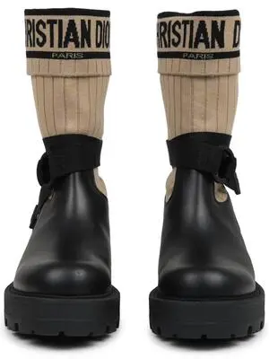 Dior D-major Leather Boots - Black