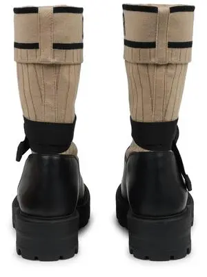 Dior D-major Leather Boots - Black