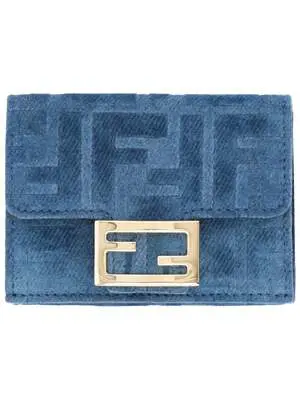 Fendi Portafoglio Micro Trifold Baguette