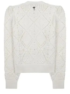 Dior Cotton Perforated Knit Top