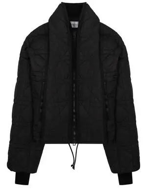 Dior Quilted Jacket With Scarf - Black