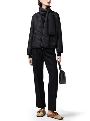 Dior Quilted Jacket With Scarf