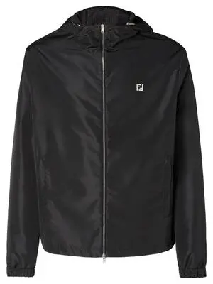 Fendi Hooded Blouson Jacket - Black