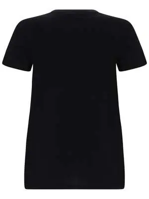 Max Mara Graphic Print Cotton T-shirt - Black