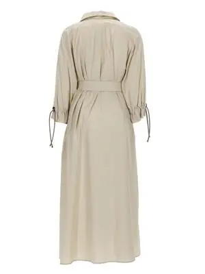 Max Mara Myrtle Belted Dress - Cream