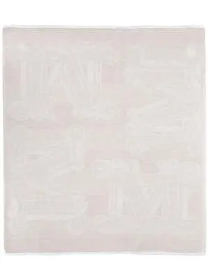 Max Mara Stola In Misto Lino - White