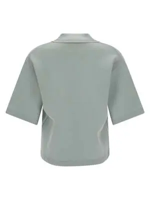 Max Mara Viscose Polo Top - Green