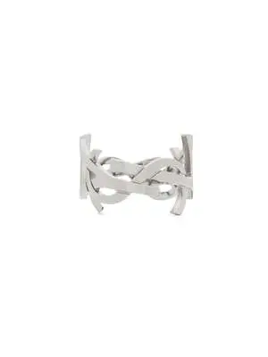 Saint Laurent Anello Cassandre - Silver