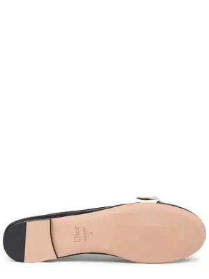 Dior J'adior Leather Ballerina - Black