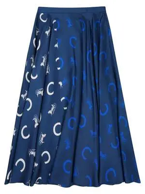 Celine Gonna In Twill Di Seta